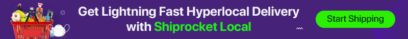 Introducing Shiprocket's Hyperlocal Delivery Services! -Shiprocket