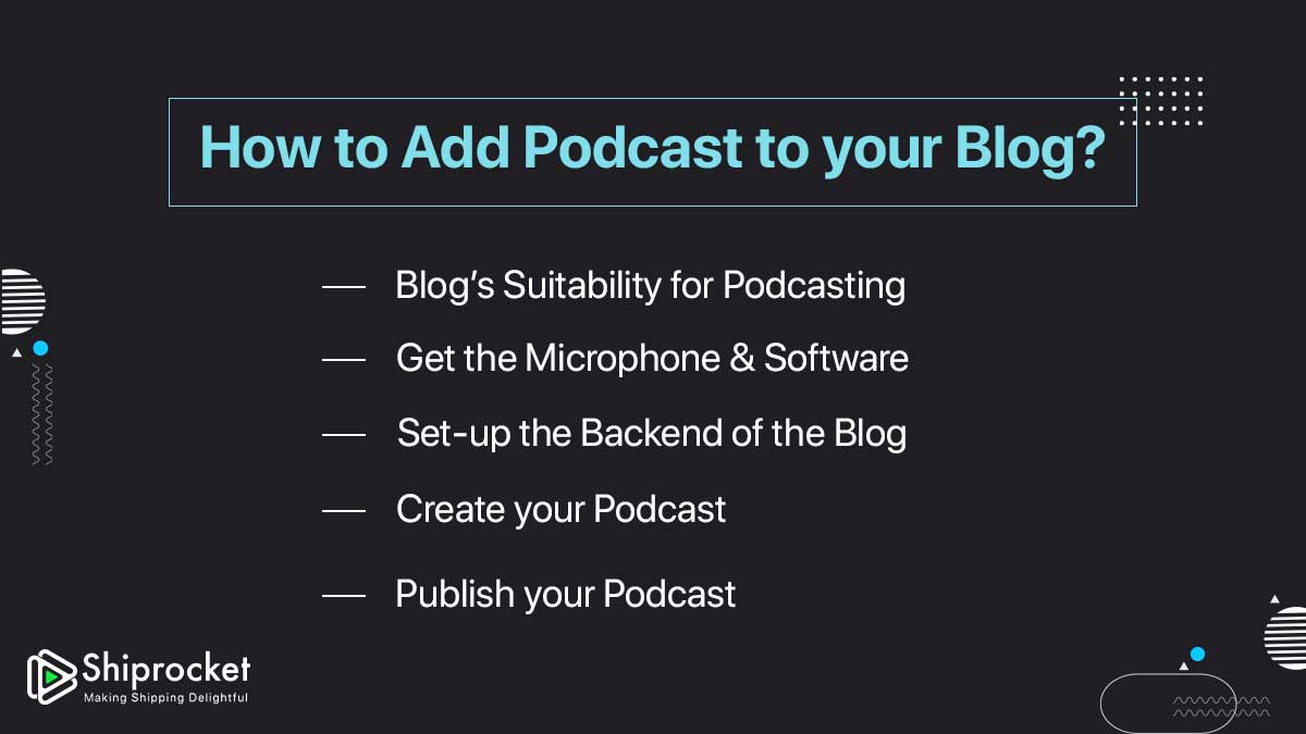 What is a Podcast & How to Start it for your Blog? -Shiprocket