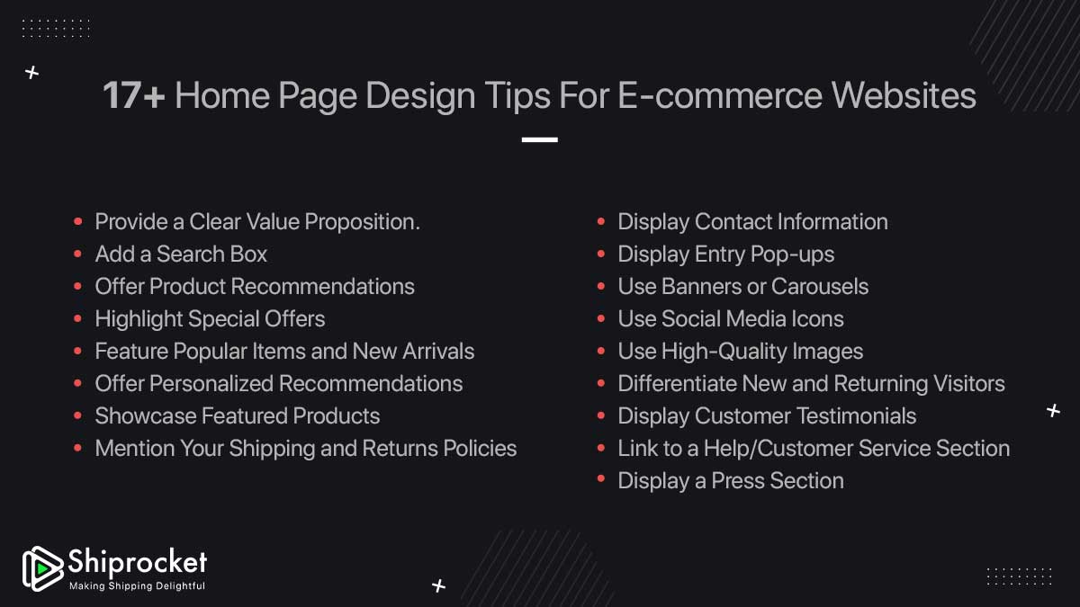 17 Useful Tips For Designing a Homepage Layout For Your eCommerce ...