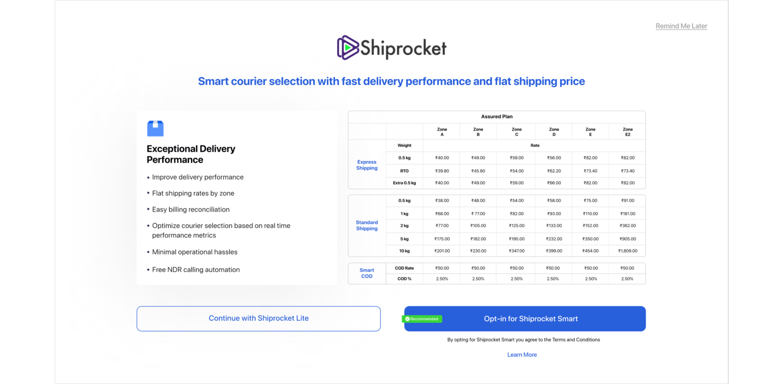 Introducing Shiprocket Smart - Get Faster Deliveries At Flat Shipping ...