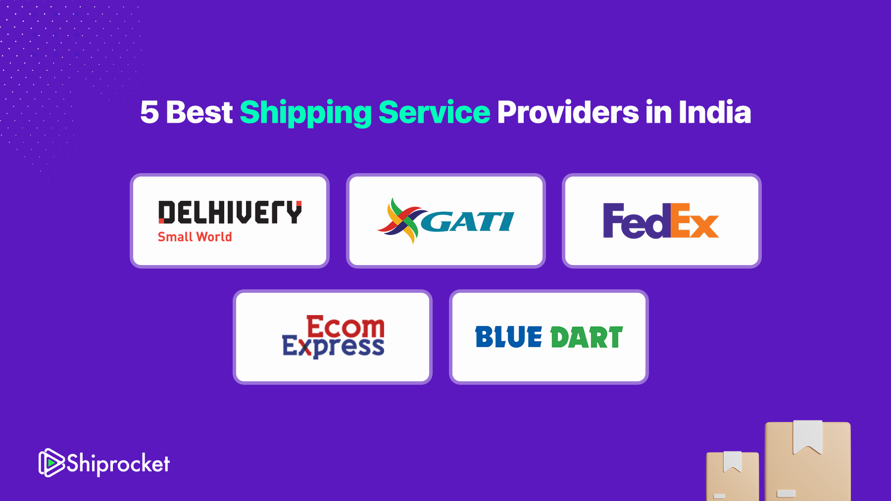 Best eCommerce Shipping Companies in India [2024] - Shiprocket